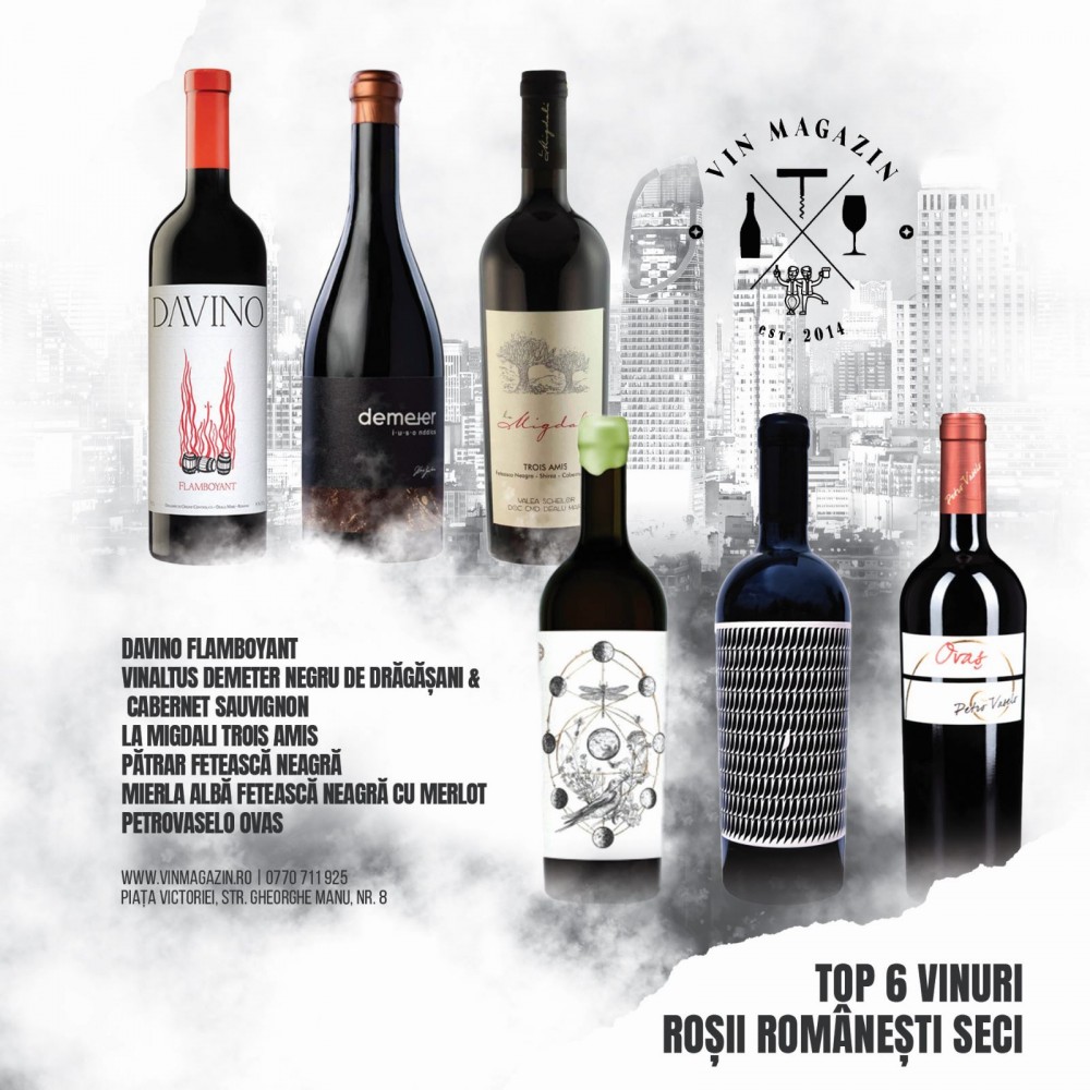 Top 6 Vinuri Romanesti Seci - 790 Lei